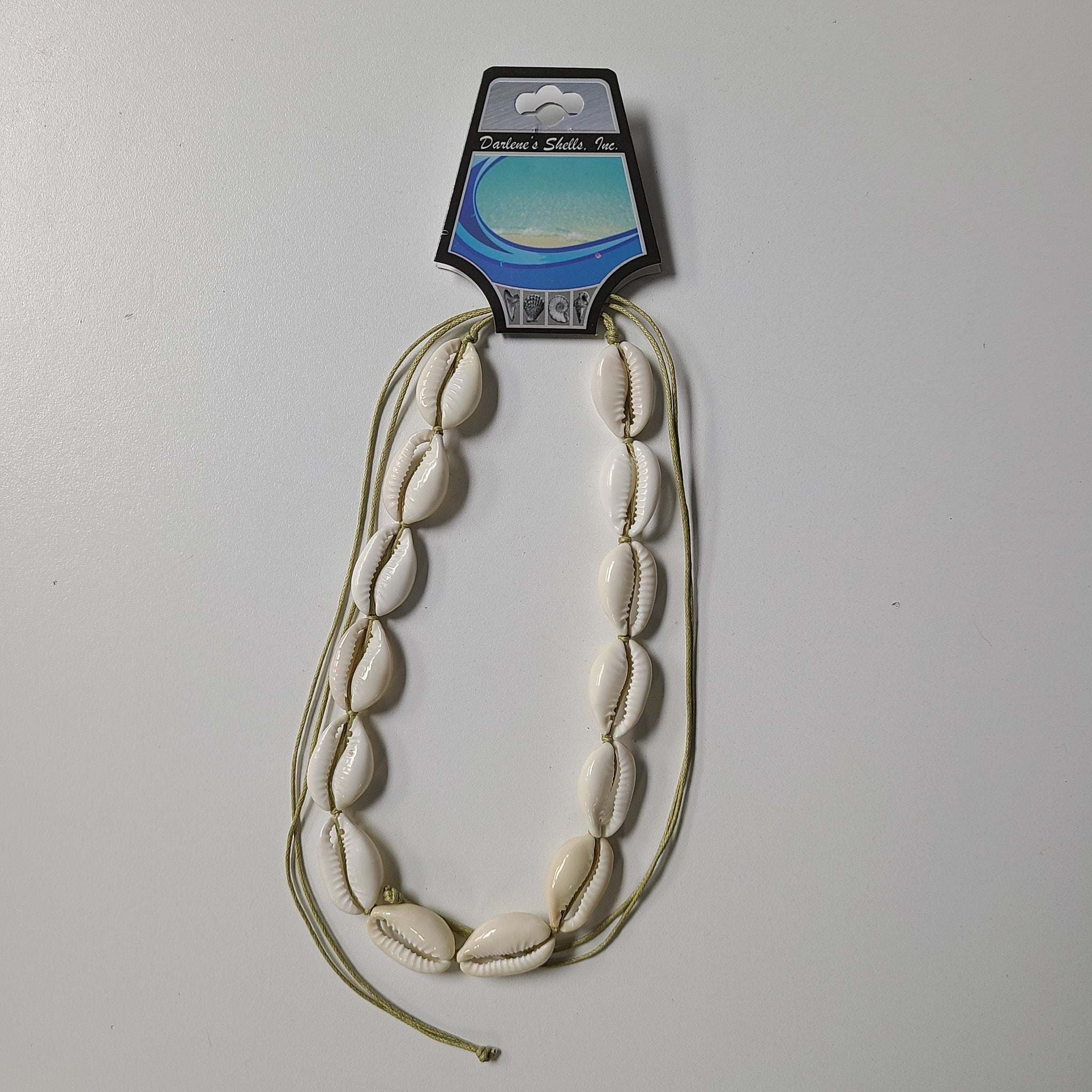 14- CUT COWRIE NECKLACE - Darlene's Shells